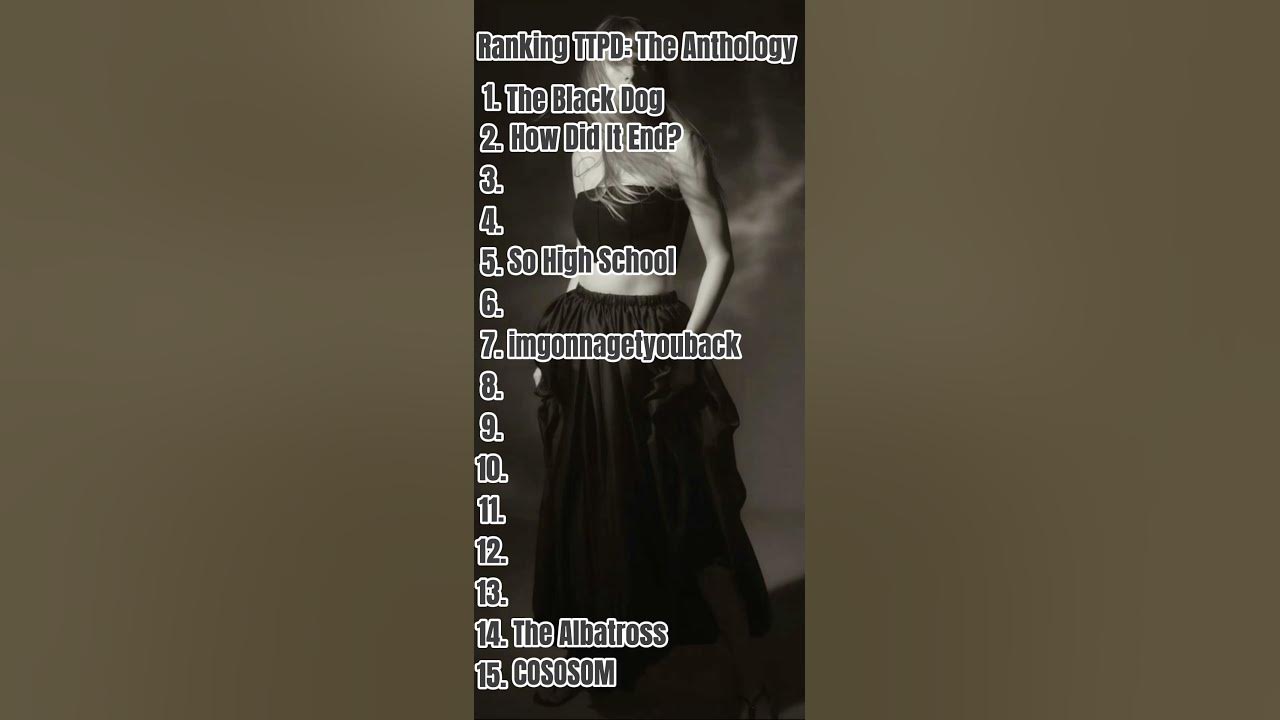 Re-ranking TTPD: The Anthology (Part 1)!!! #shorts #subscribe #taylorswift #rankingsongs #ttpd ...