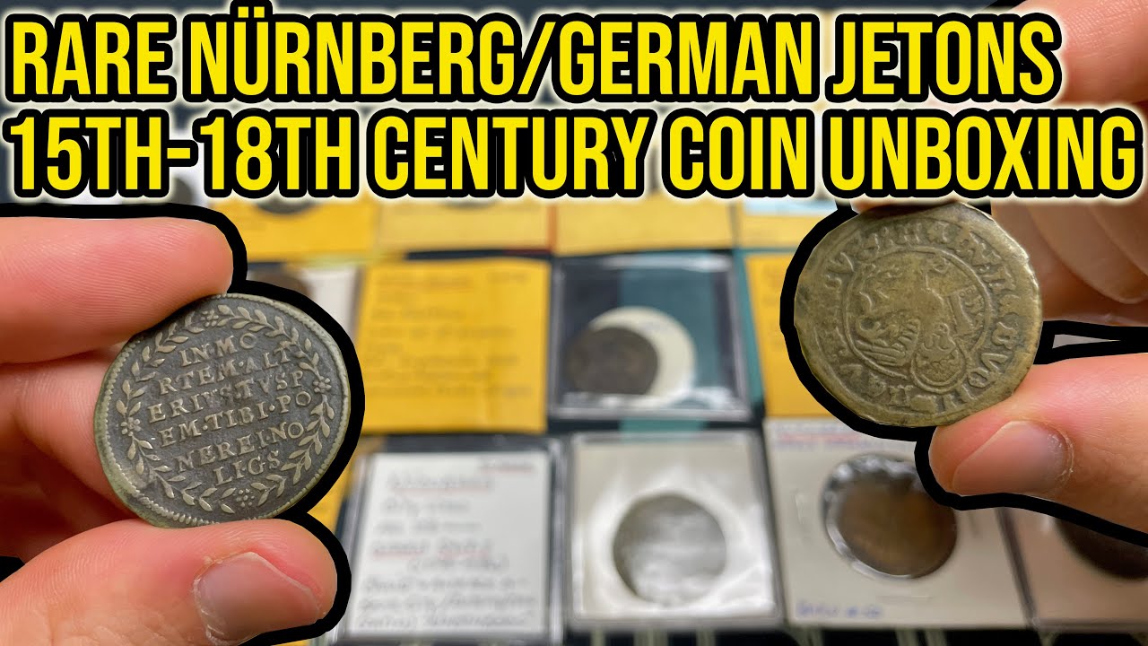 Unboxing 20 OLD German Nürnberg Jetons - Adding Rarer AE & CU ...