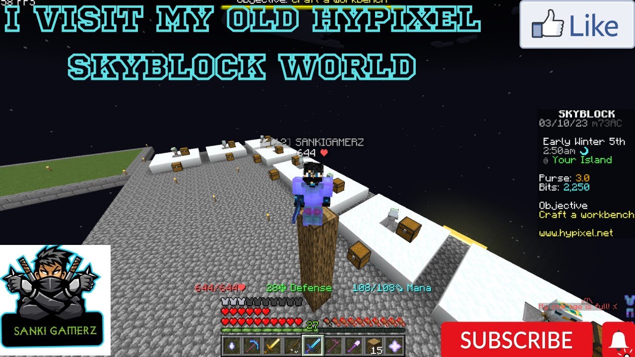 I Visit My Old Hypixel Skyblock World #minecraft #chapatihindustanigamer #technogamerz - YouTube