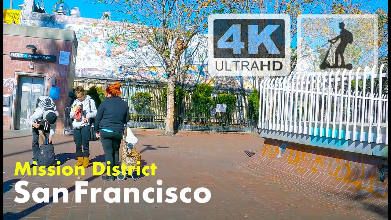 San Francisco 🇺🇸 | Mission District | Street Life | 4K UHD | Electric ...