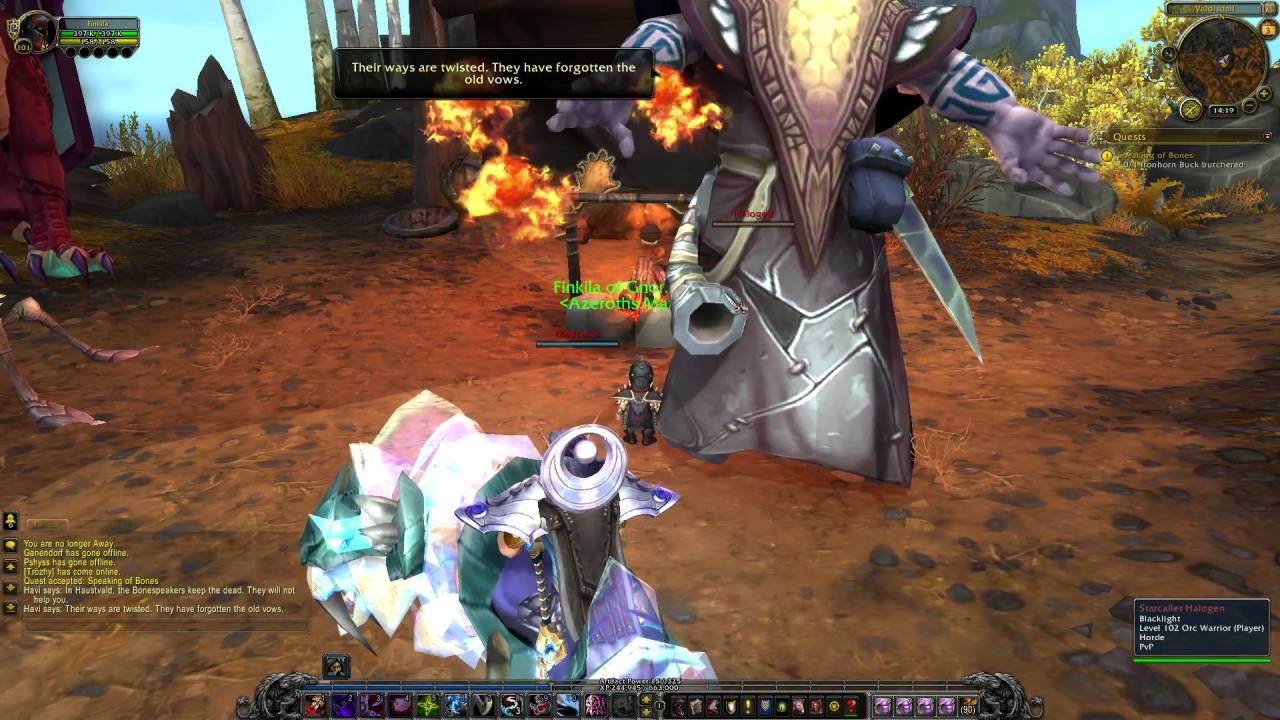 WoW quest #2127 Speaking of Bones - YouTube