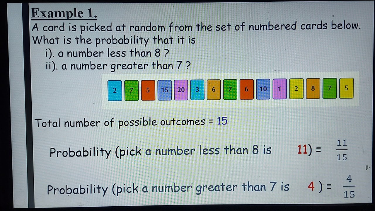 Al Najah_Grade 7: Probability scales (part 2) - YouTube