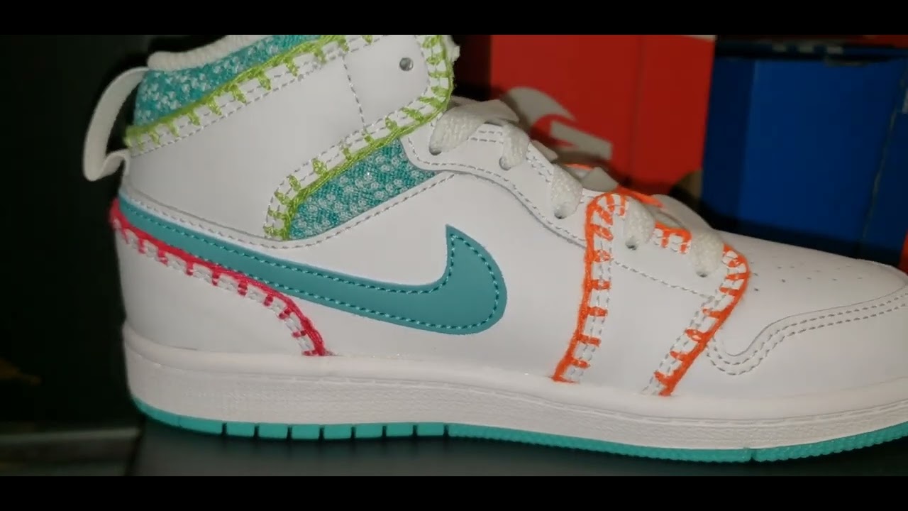 Jordan 1 Mid Multi Knit (Ps) - YouTube