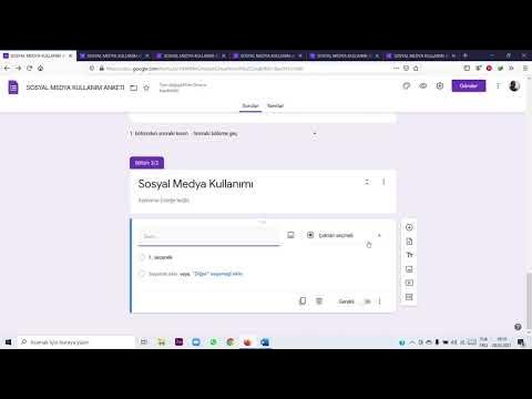 Google Form ile Anket Oluşturma (likert tipi ölçek oluşturma ve cevaba ...