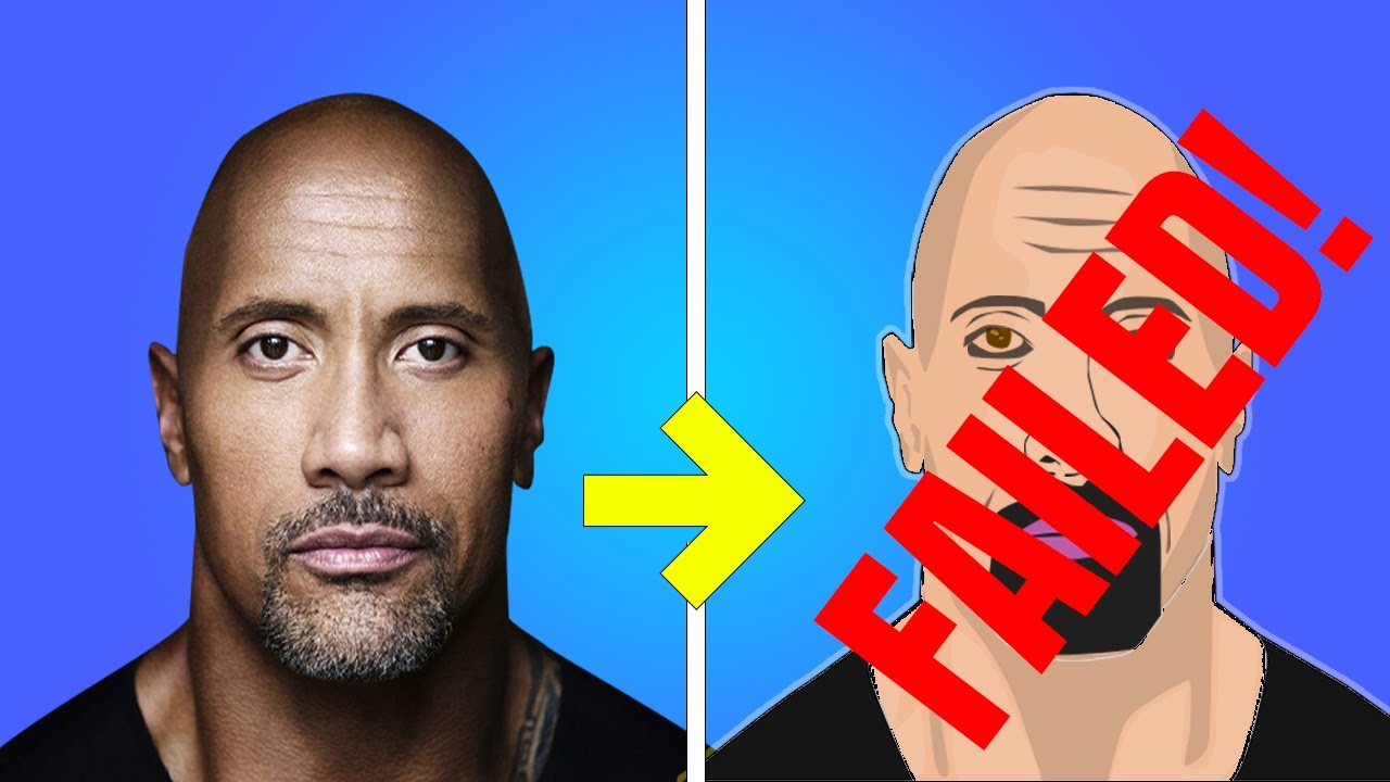 Dwayne "THE ROCK" Johnson Vexel Art Using Adobe Photoshop 2021 - YouTube