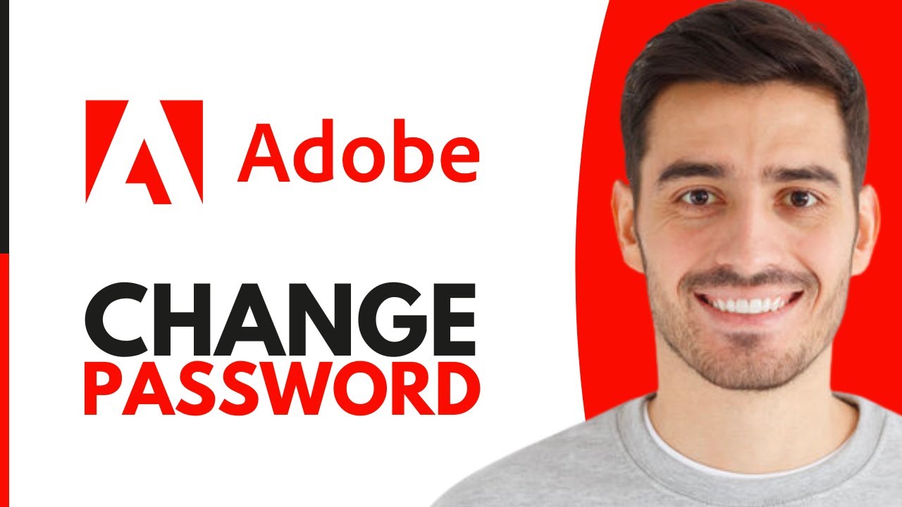 How To Change Adobe Password - Step by Step - YouTube