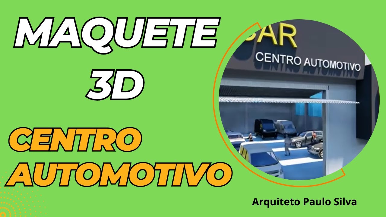 PROJETO 3D PARA UM CENTRO AUTOMOTIVO EM TERRENO 15X30M #V01 - YouTube