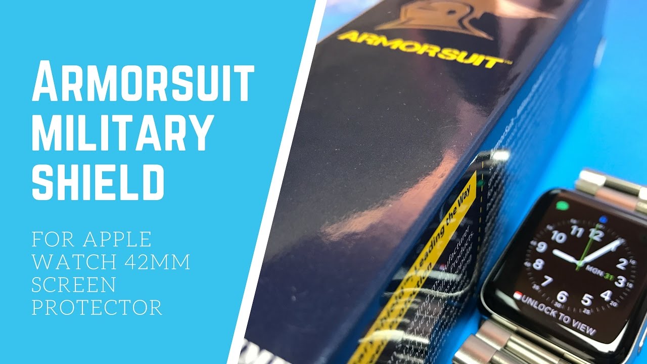 Armor Suit military shield Apple Watch screen protector - YouTube