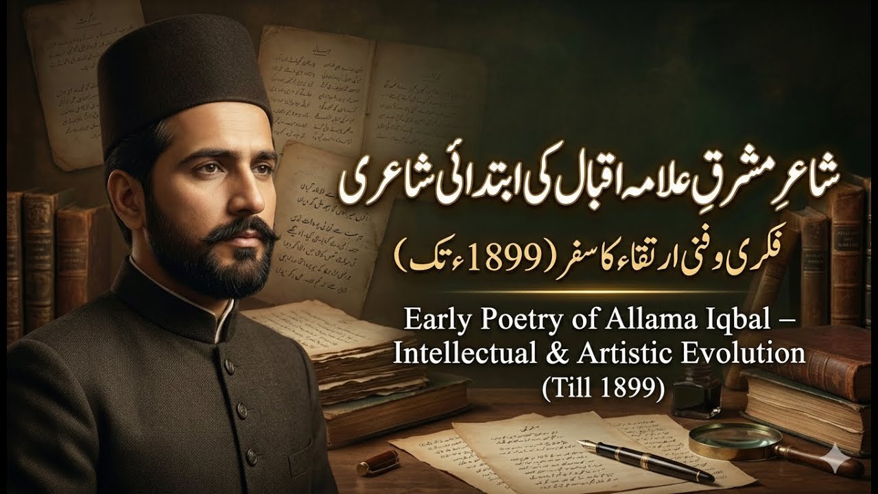 Iqbal's Early Poetry until 1899: Journey of Poetry - YouTube