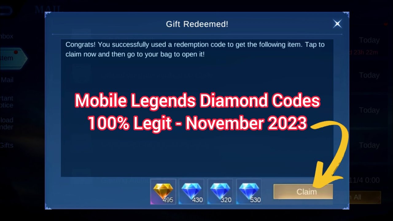 Hurry Up! x3 MOBILE LEGENDS TERBARU NOVEMBER 11, 2023 - MLBB redeem ...