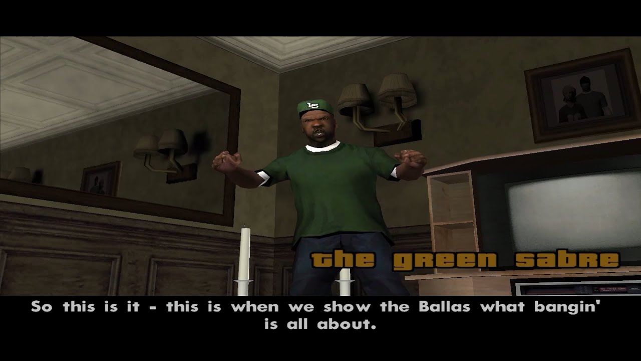 GTA SAN ANDREAS complete the steps part 9 : THE GREEN SABRE - YouTube