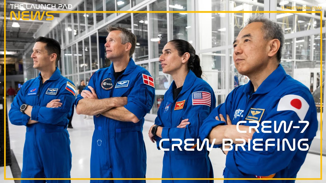 LIVE! Crew-7 Talk With Media Ahead Of Launch To Station - YouTube