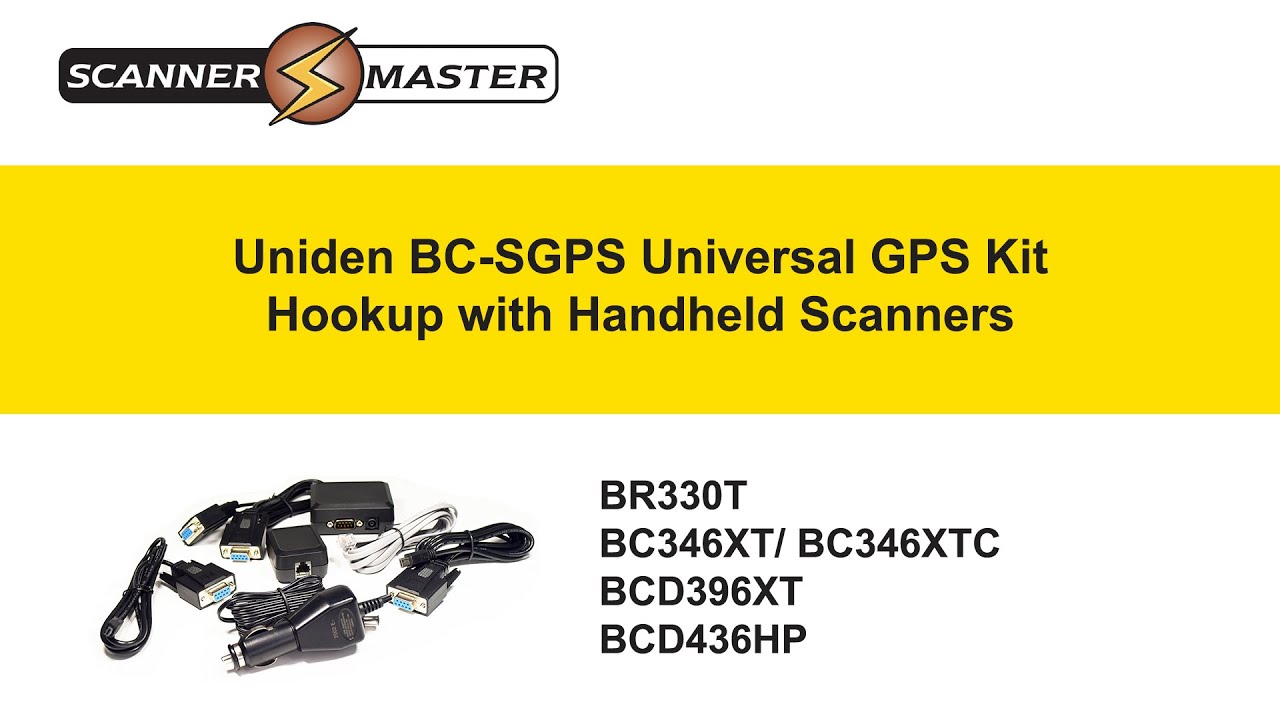 Uniden BC-SGPS Universal GPS Kit | Hookup with Handheld Scanners - YouTube