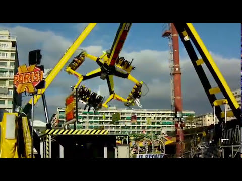 X ZONE DANGER Parisi (LOOP ZONE - INVERTER) off ride riprese esterne ...