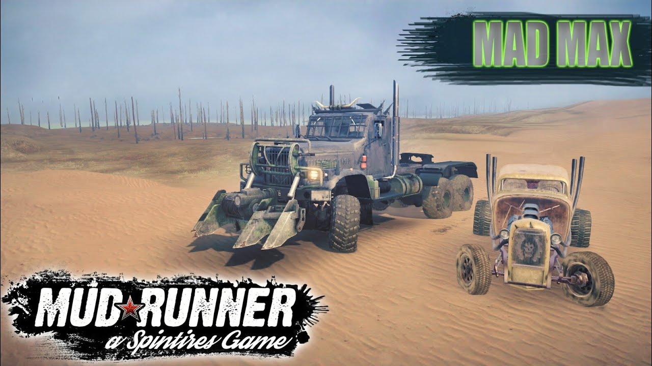 Spintires Mudrunner:- Mad Max Truck Drive In Open Map | - YouTube