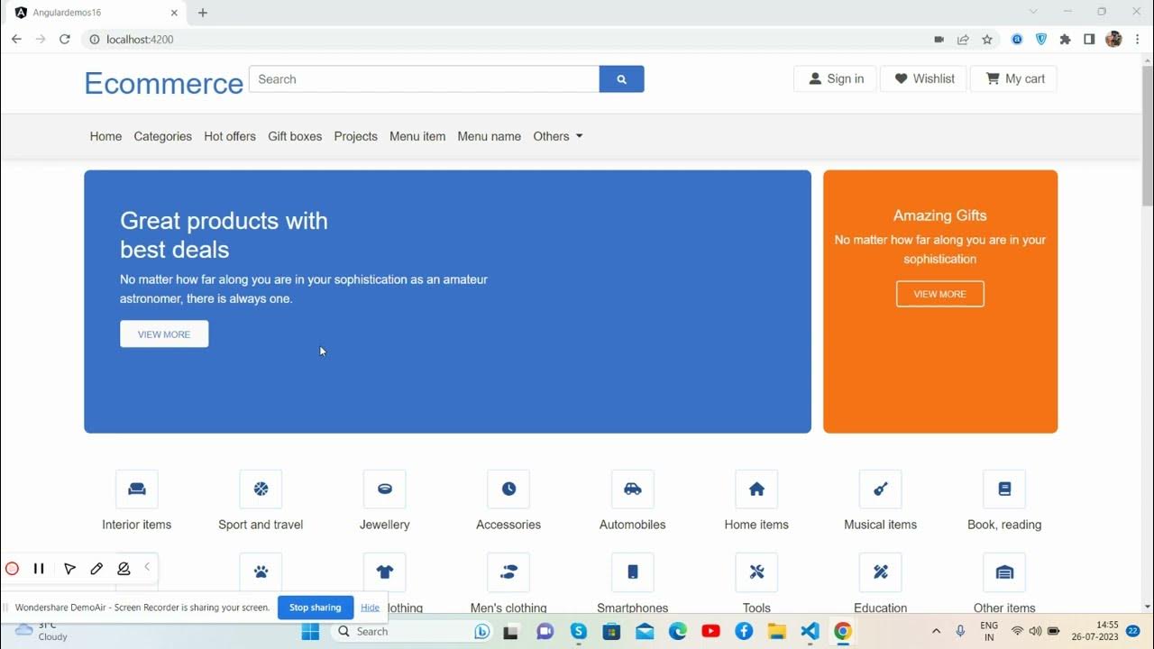 Angular 16 Free Responsive Ecommerce Website template Home Page 2 ...
