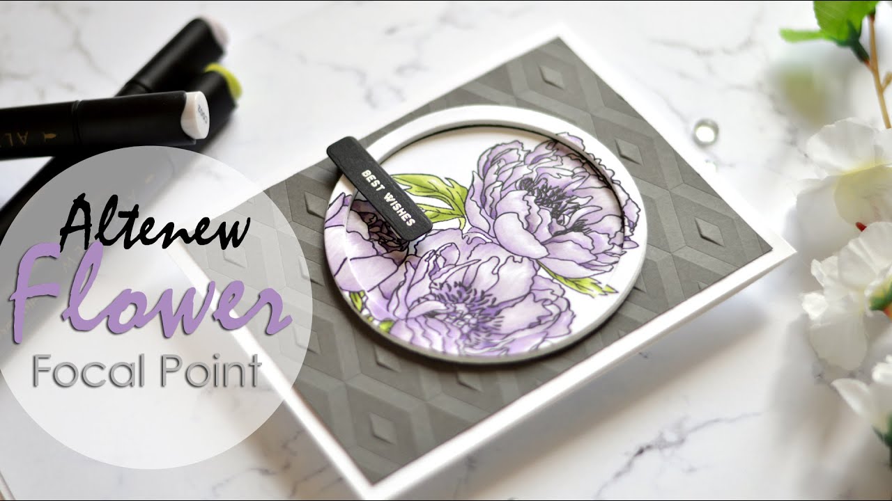 How to Make a Beautiful Flower Card using only PART of a Stamp! - YouTube