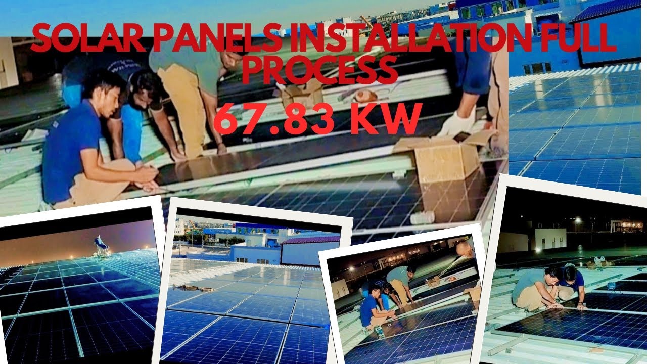 Solar panel installation full process in roof. - YouTube
