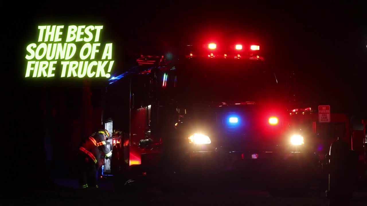 The Best Sound of a Fire Truck Sirens in Action! - YouTube