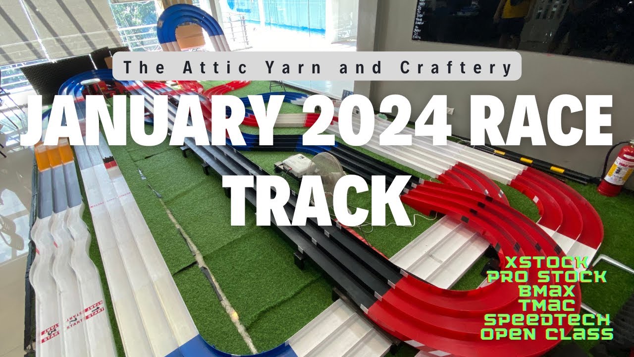 Tamiya Mini 4WD - January 2024 Track Layout @ The Attic Yarn and ...