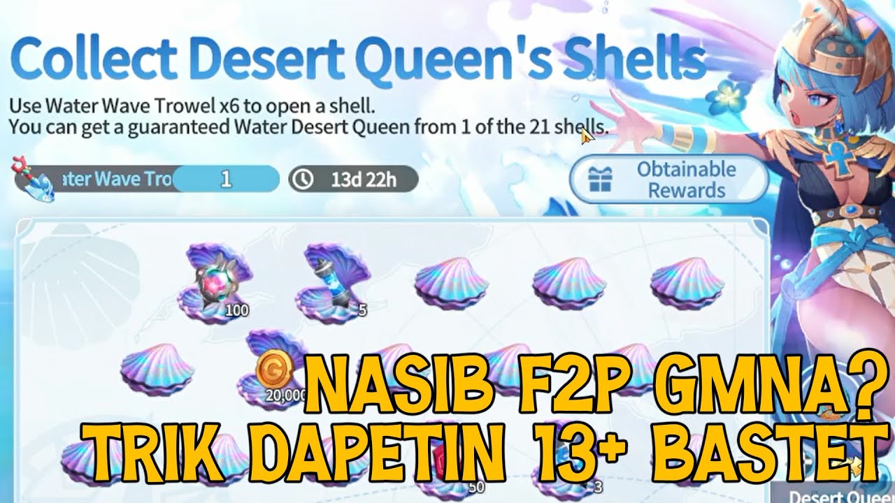Nasib F2p di event Bastet. BISA DAPET 10? Desert Queen Shells Summoners ...