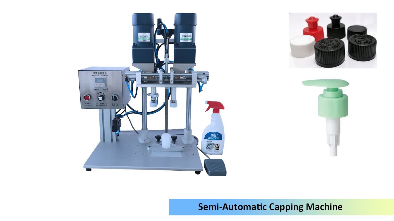 Spray cover capping machine / Semi-automatic capping machine / # ...