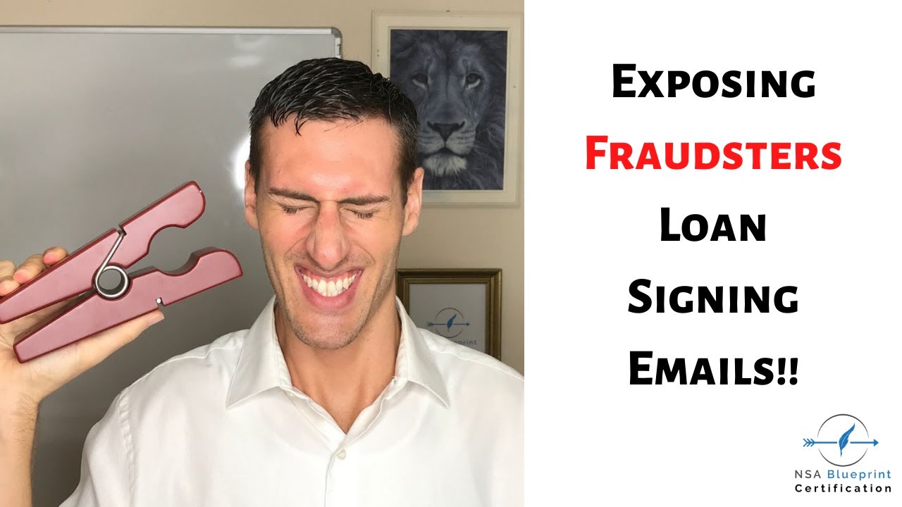Jon Snedeker [EXPOSING] Fraudsters Spam Loan Signing Emails // NSA ...