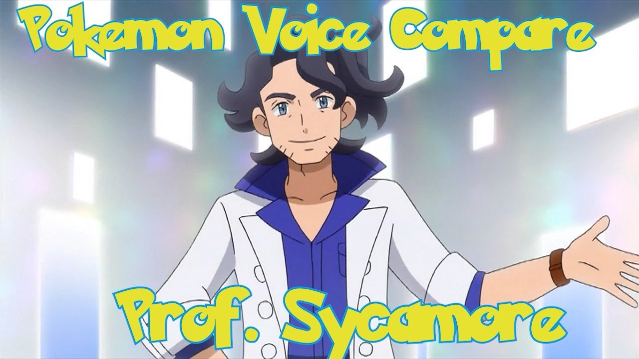Pokemon Voice Compare - Professor Sycamore - YouTube
