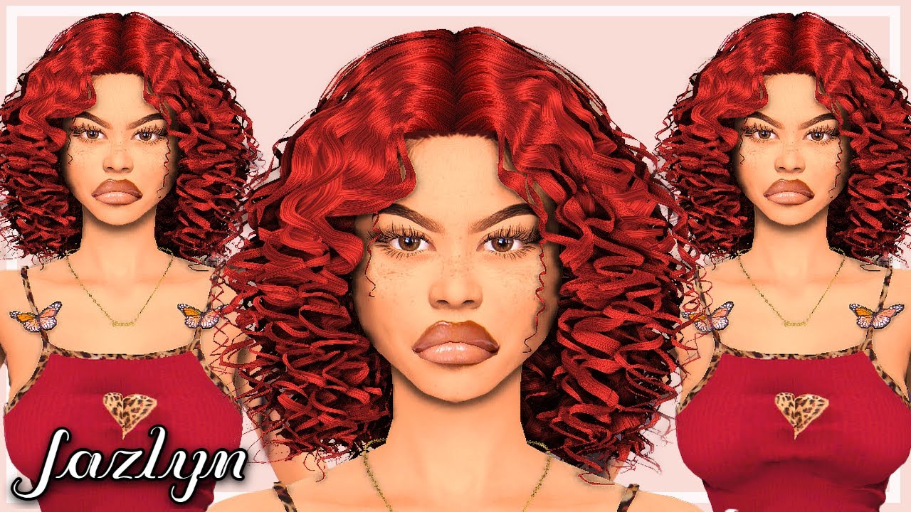 Jazlyn Fenty 💖 || Sims 4 CAS || CC FOLDER+SIM DOWNLOAD - YouTube