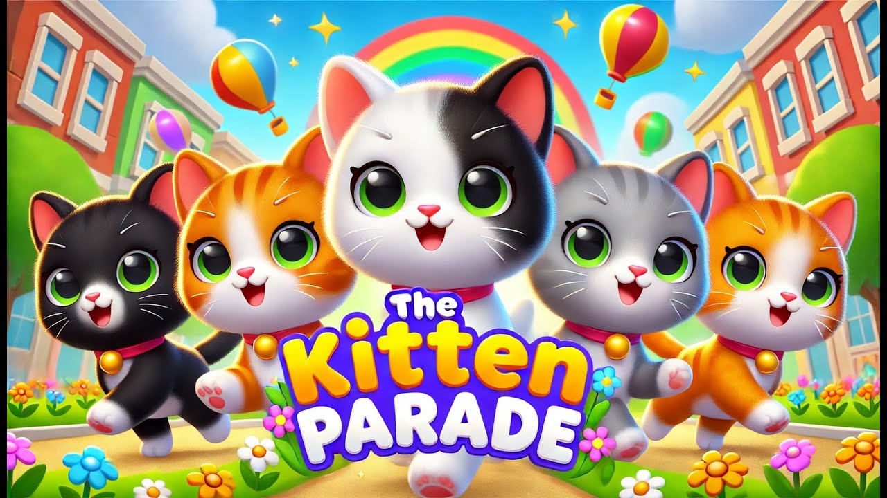 The Kitten Parade Song: Cute and Playful Kittens Having Fun for Kids ...