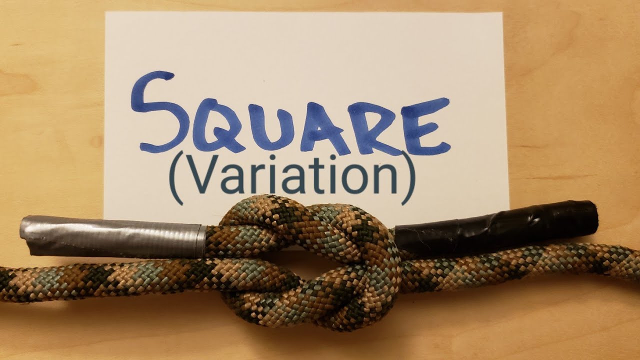 A Different Way to Tie the Square Knot - YouTube