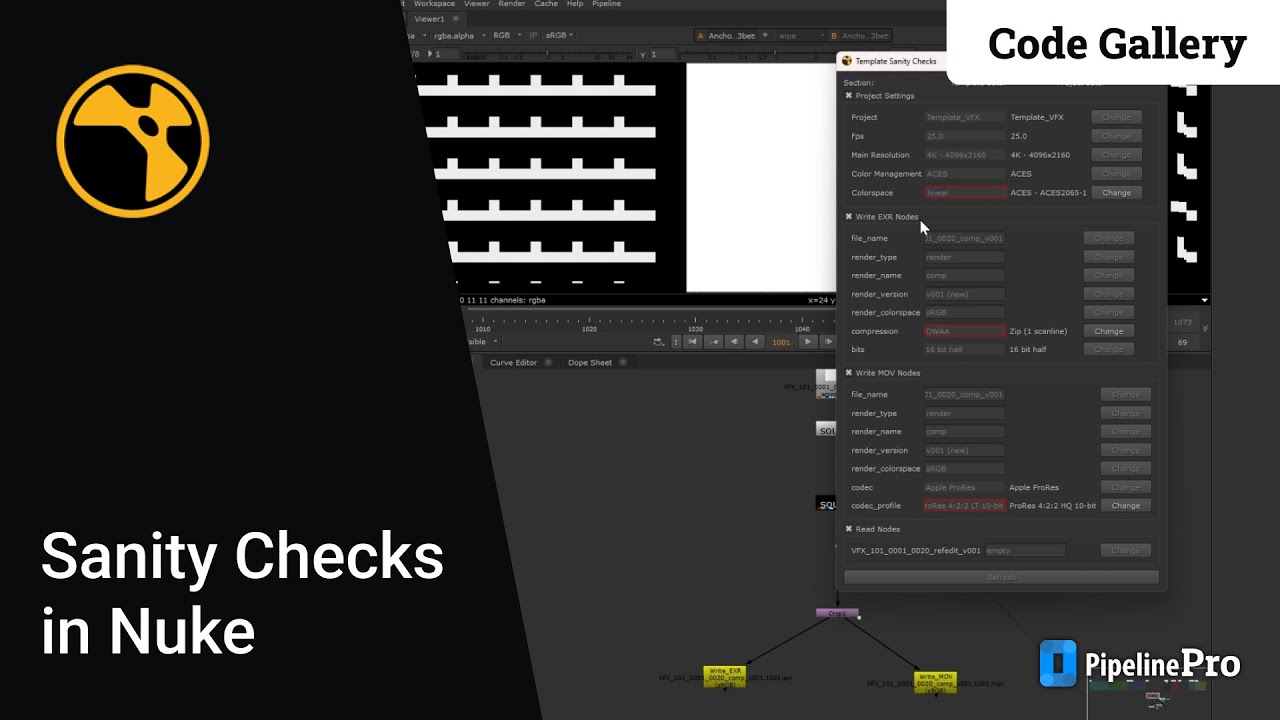 Code Gallery: Sanity checks in Nuke - YouTube