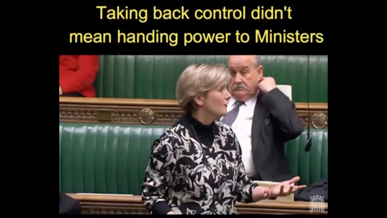 Taking back control didn't mean handing power to Ministers! - YouTube