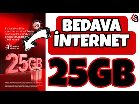 BEDAVA İNTERNET VODAFONE 25GB / BELEŞ İNTERNET VODAFONE 25GB YENİ KAMPANYA  (GÜNCEL 2026)