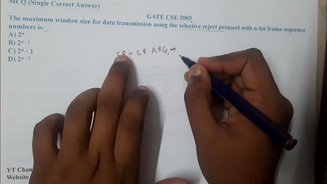 GATE CSE 2005 || Computer Networks || GATE Insights Version: CSE - YouTube