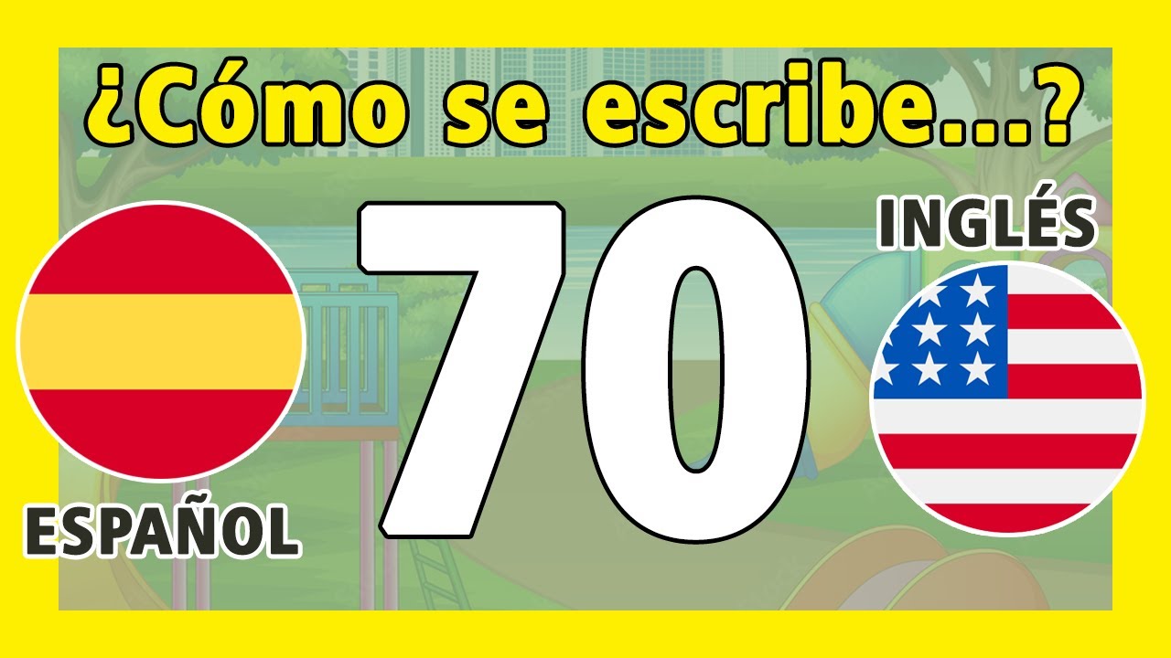 Cómo Se Escribe El Número 70😁🧠👁️[En Español e Inglés ] SETENTA ...