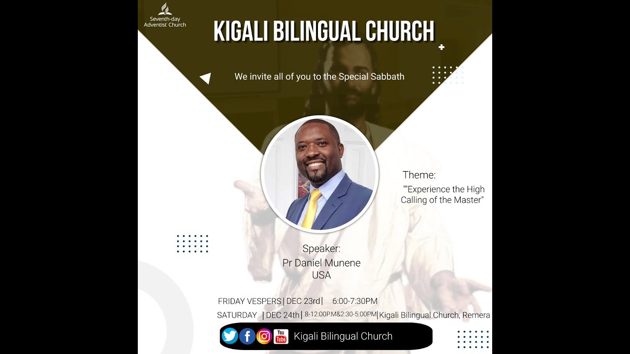 KBC SPECIAL SABBATH With Pr. Daniel MUNENE || 24/12/2022 - YouTube