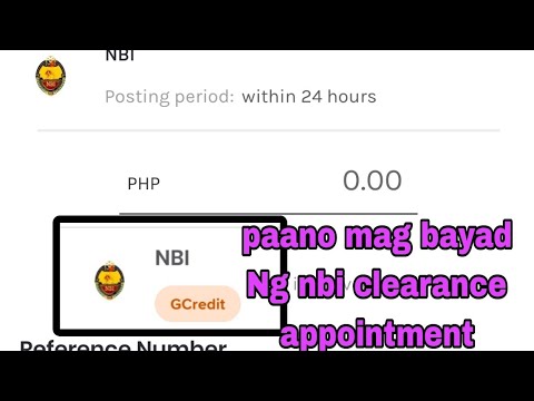 Paano magbayad Ng nbi clearance sa gcash for online appointment. - YouTube