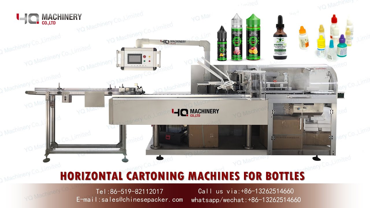 bottle cartoning packing machine with shrink wrappping equipment ...