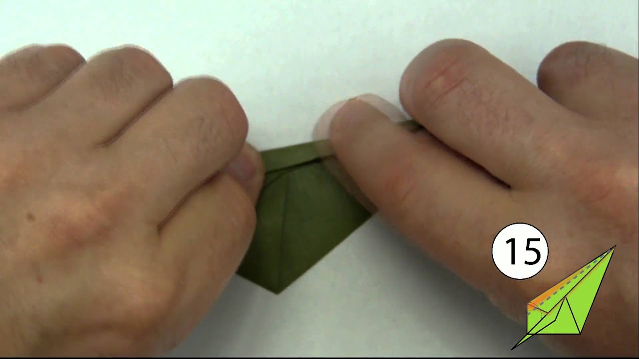 How to Fold the Origami Bonsai Long Narrow Leaf - YouTube