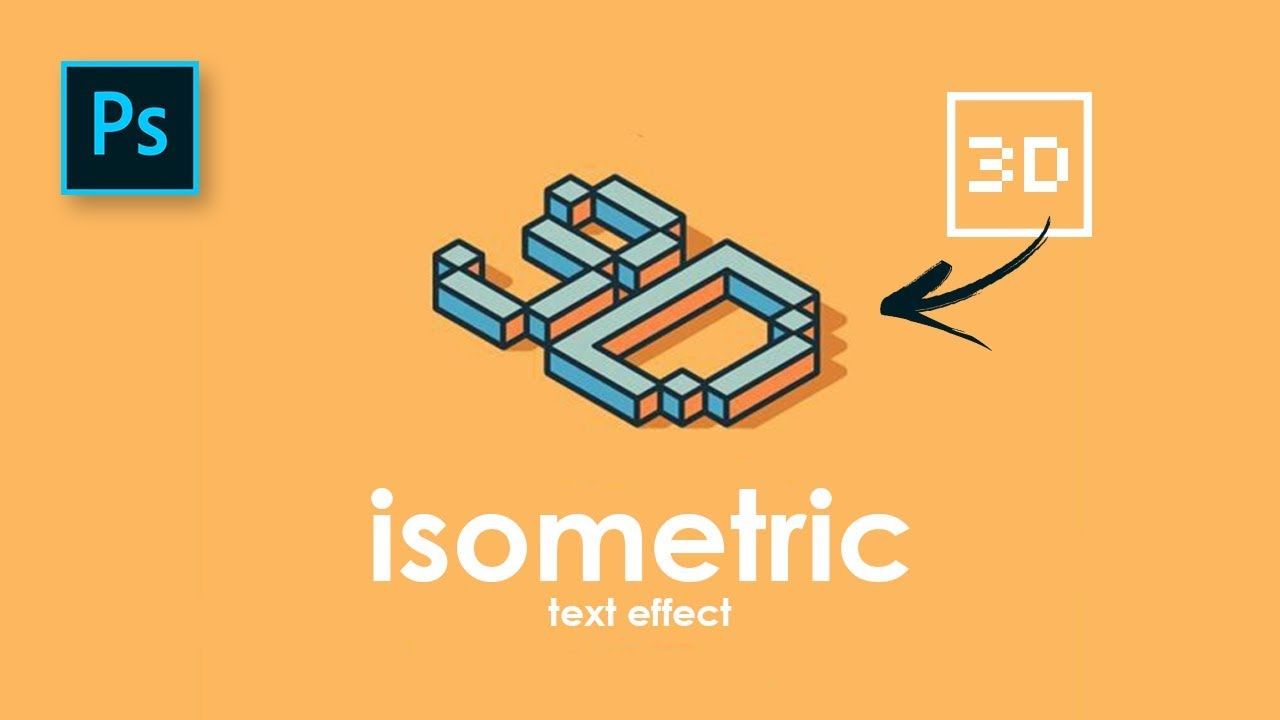 Cara Desain Isometric Text Effect dengan Photoshop - Photoshop Tutorial ...