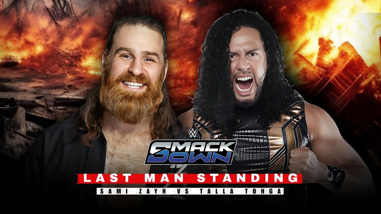 Last Man Standing - Sami Zayn vs Talla Tonga Full Match WWE SmackDown ...