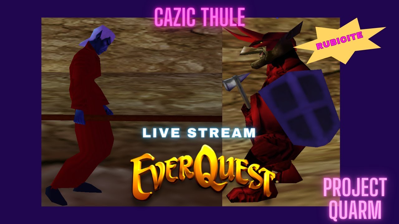 🔴LIVE Everquest Project Quarm Gameplay - Cazic Thule - Rubicite Armor ...