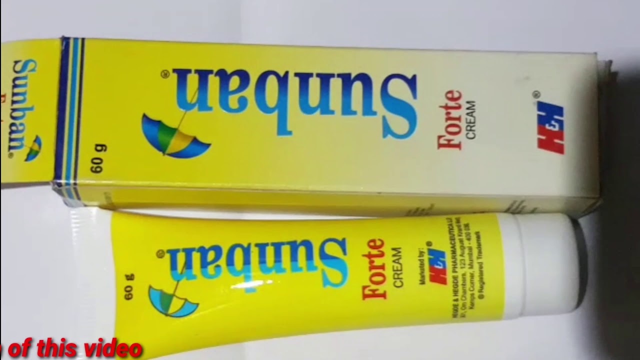 Sunban forte cream review in tamil,best sunscreen||Medicine Health ...