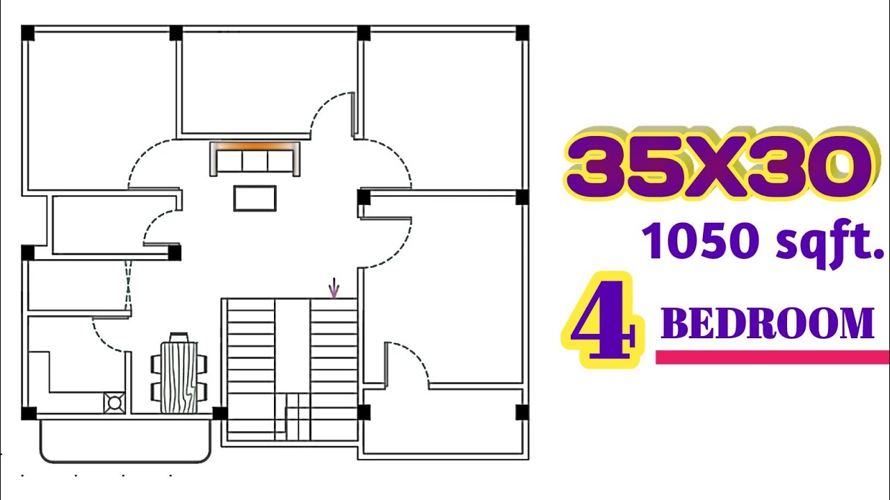 35*30 house plan 4bhk | 35*30 house plan east facing | 35*30 house ...