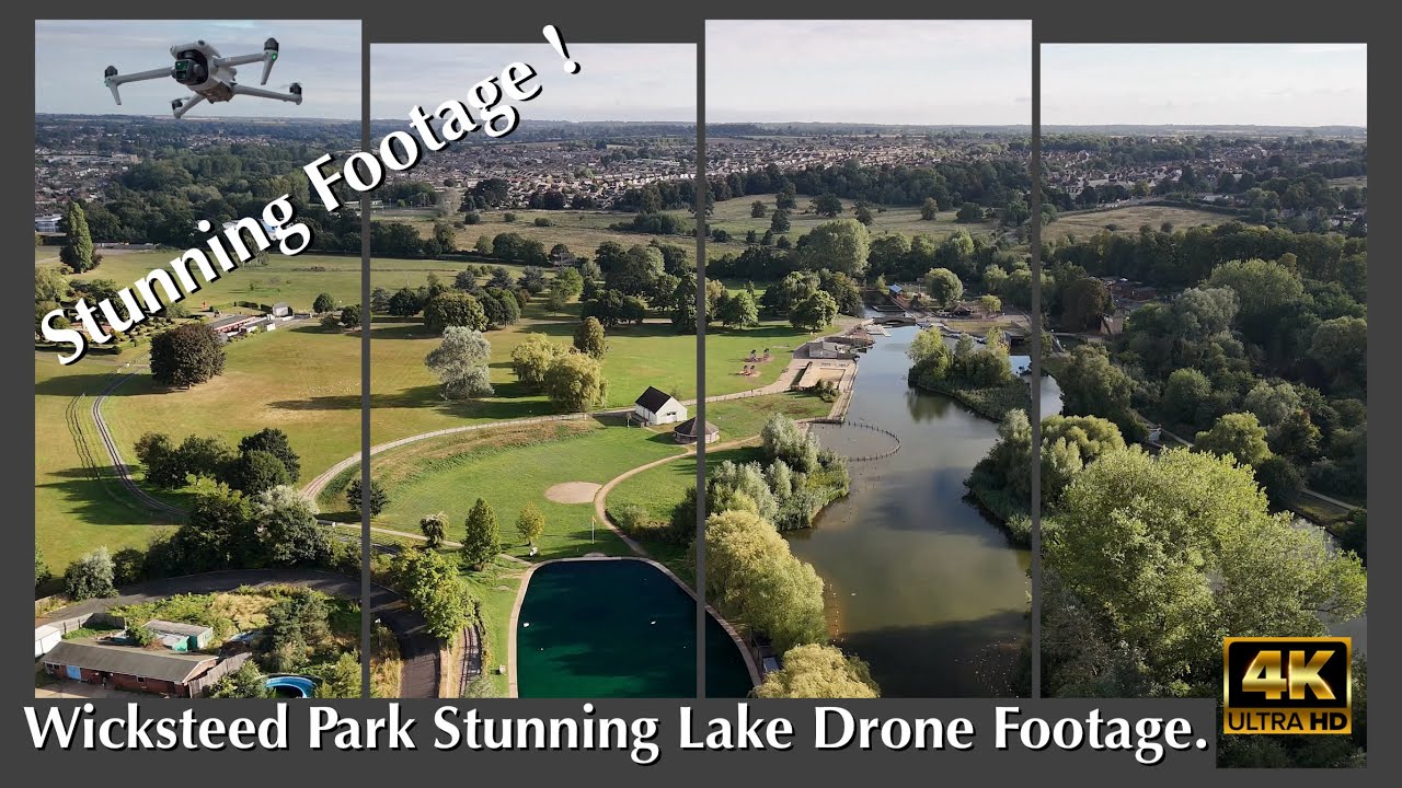 Wicksteed Park Stunning Lake Footage | DJI Mini 4 Pro. - YouTube