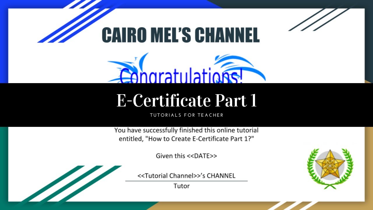 How to Create Generated E Certificate Part 1 with AutoCrat - YouTube