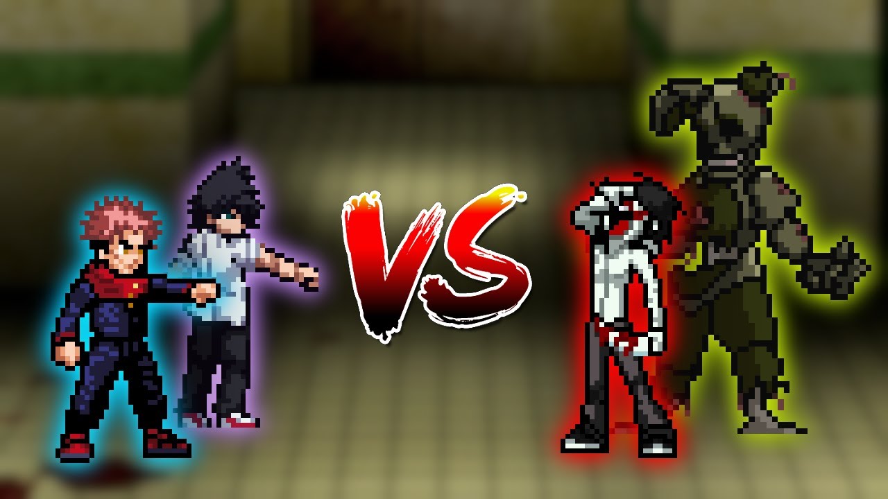 Yuji Itadori and Touma Kamijou (AI) Vs. Jeff The Killer and Springtrap ...