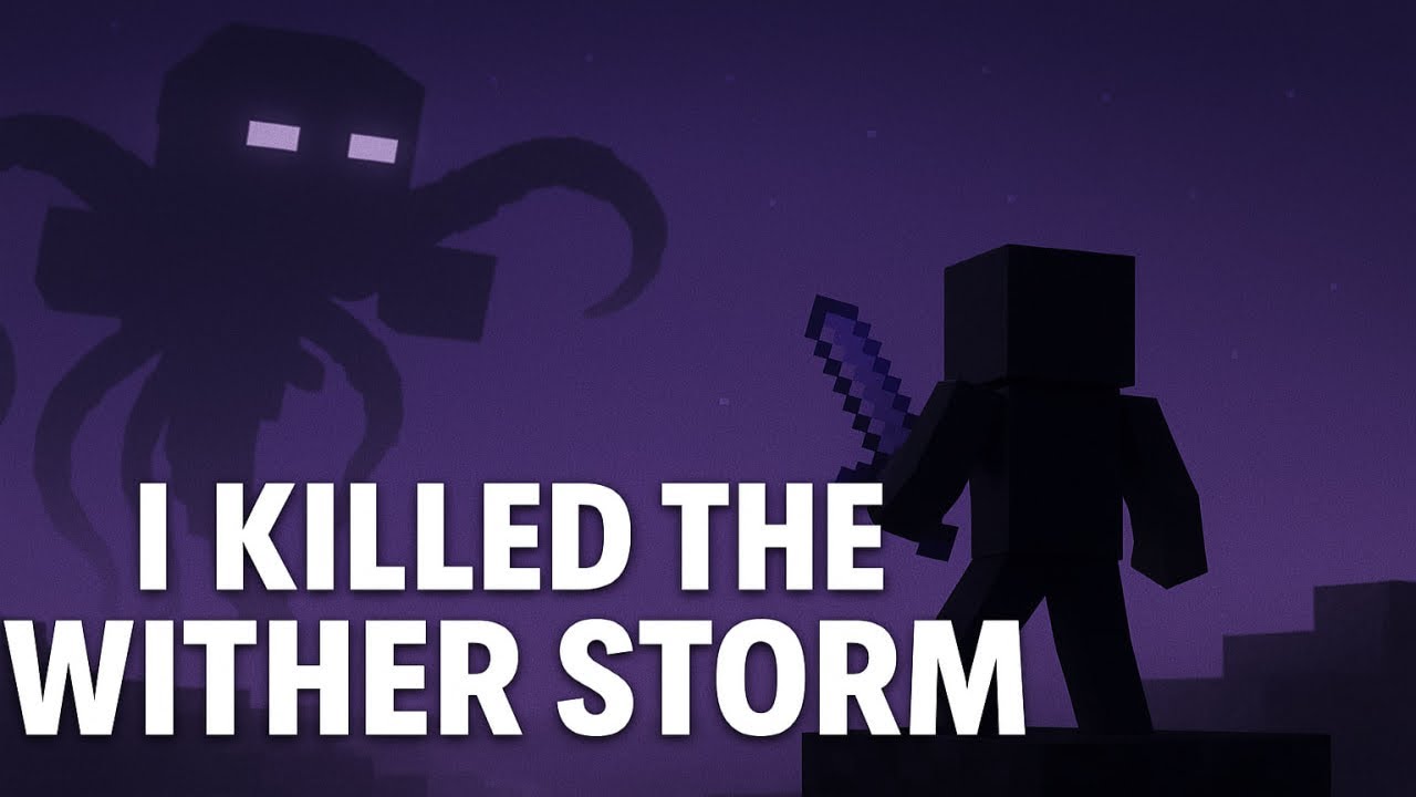 I KILLED THE WITHER STORM IN MINECRAFT! EPIC BATTLE - YouTube