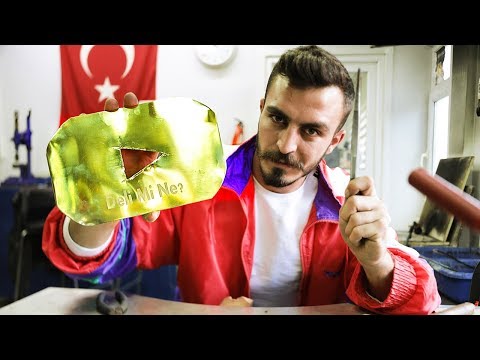 GERÇEK ALTINDAN YOUTUBE PLAKETİ YAPTIM!! (150.000 TL TUTTU)